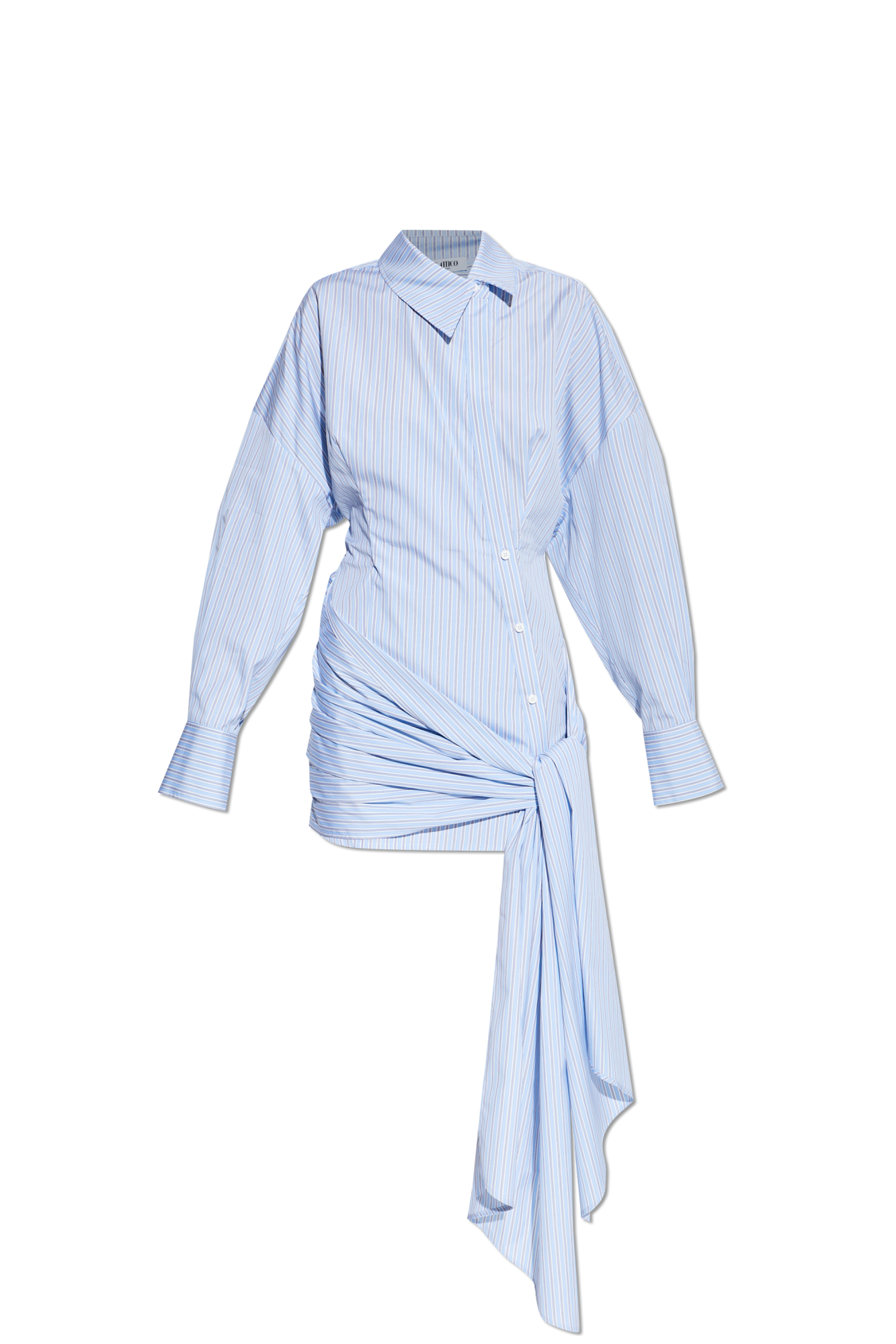 ATTICO Striped Pattern Shirt Dress